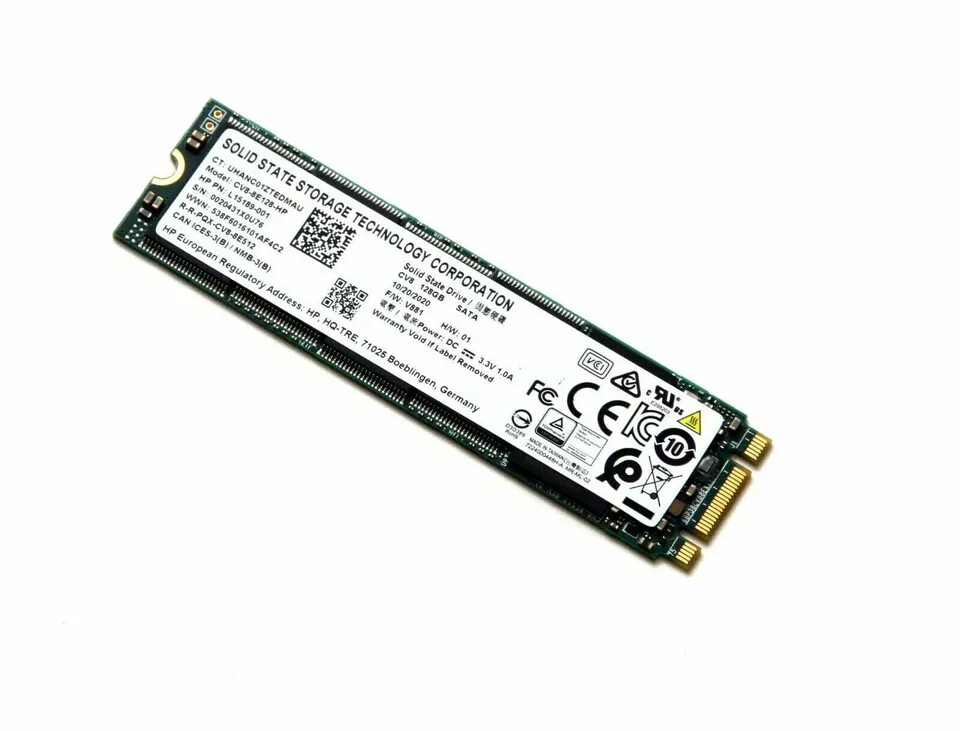 M.2 Internal SSD 128GB 256GB 512GB Windows 10 Pro 2280 SINGLE Notch ...