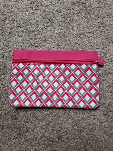 Ipsy Bag Pink Diamond Print Glam Bag Makeup Cosmetics Bag | eBay