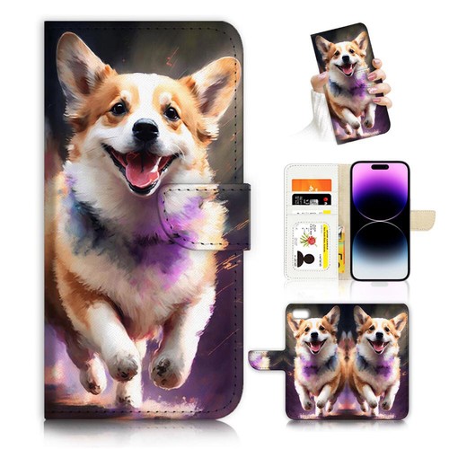 ( For iPod Touch 5 6 7 ) Wallet Flip Case Cover AJ26899 Corgi Dog | eBay
