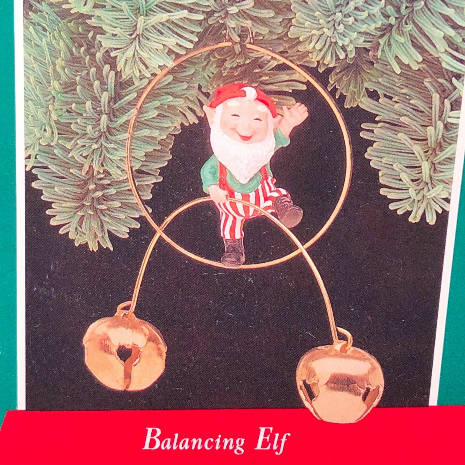 1989 Hallmark Keepsake Christmas Ornament Balancing Elf | eBay