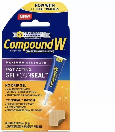 Compound W Maximum Strength Fast Acting Gel Wart Remover with 12 ...