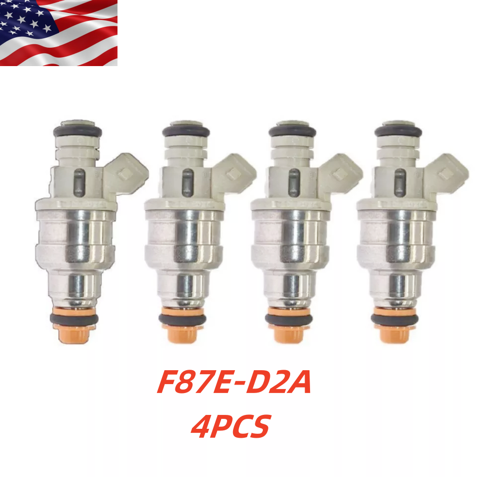 4PCS Fuel Injectors F87E-D2A FOR Ford Ranger Mazda B2500 Mustang Tempo ...