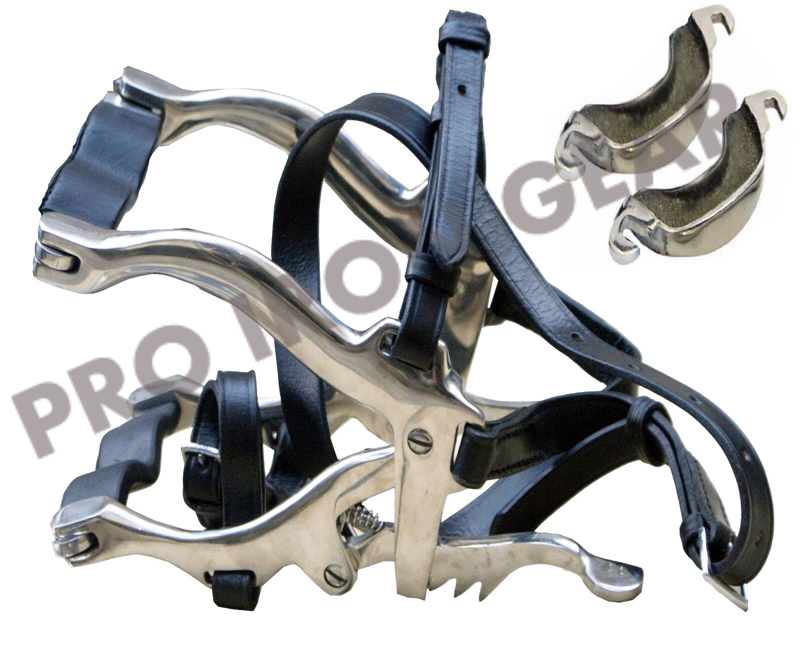 Horse Mouth Gag Equestrian Dental Speculum with Leather Straps | eBay