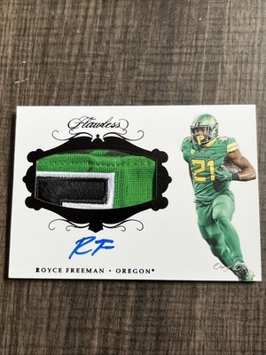 Royce Freeman RARE # 1/1 RPA Auto Autograph- 2018 Flawless No.RPARF | eBay