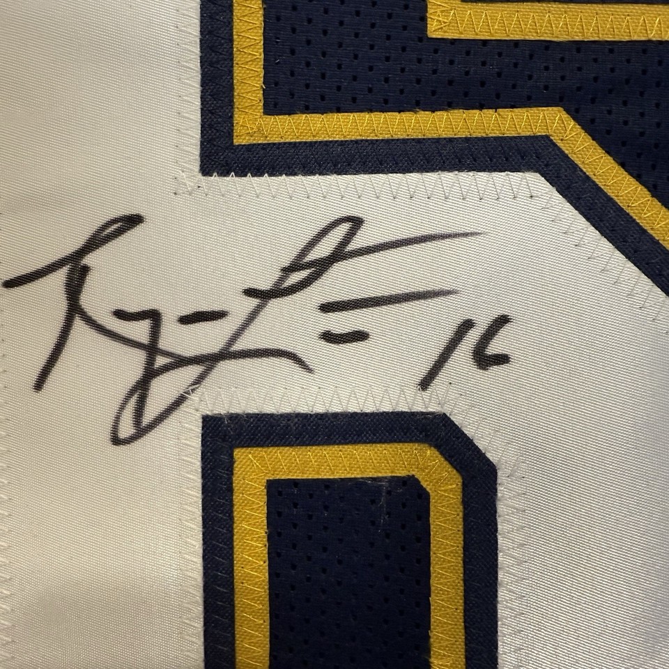 Ryan Leaf Autographed San Diego Chargers Blue Custom Football Jersey ...