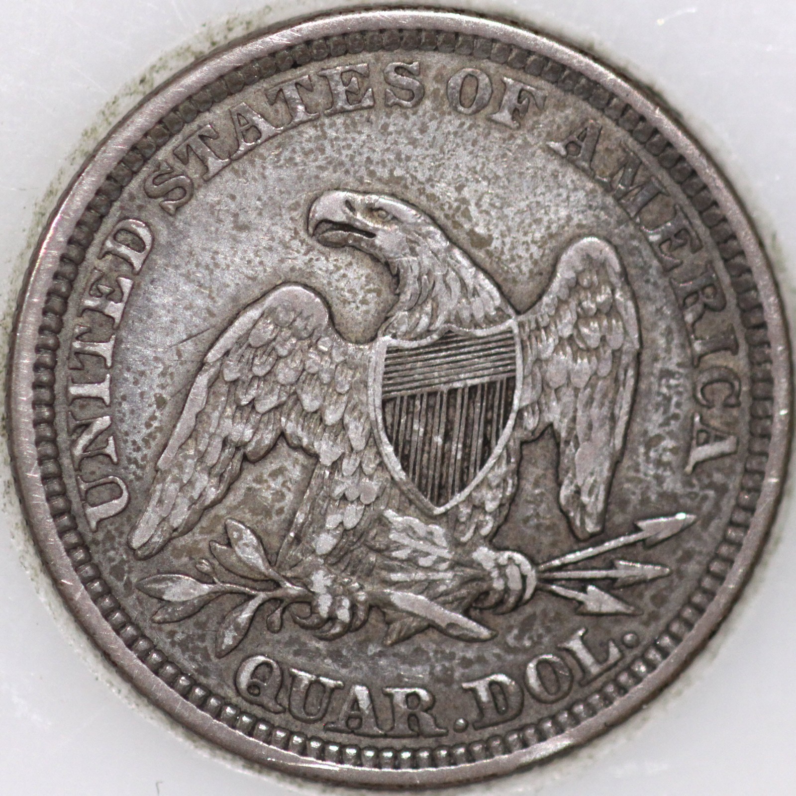 1861-P Seated Liberty Quarter 90% Silver As Shown [SN01] | eBay