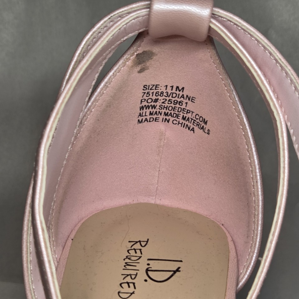 I.D. Required Women's Strappy Light Pink High Heels Size 11 | eBay