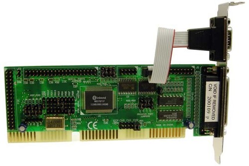 All-in-One ISA Multi-IO Card IDE, Floppy, Parallel, 2x Serial, MIDI ...