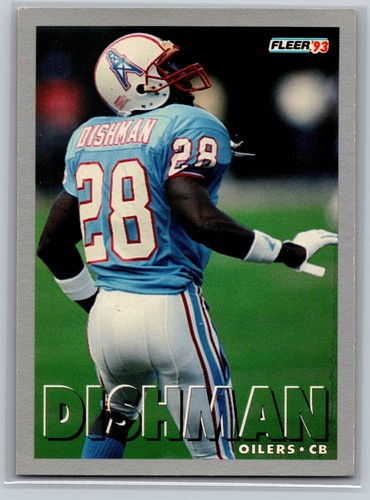 1993 Fleer Football #443 Cris Dishman Houston Oilers | eBay
