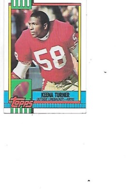 Keena Turner 1990 Topps Football Card #24 San Francisco 49ers NM | eBay