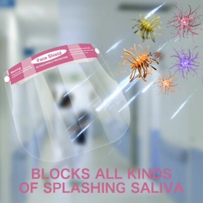 5X KIDS FACE SHIELD BOYS GIRLS ANTI SPLASH FACE MASK CLEAR PLASTIC Anti ...