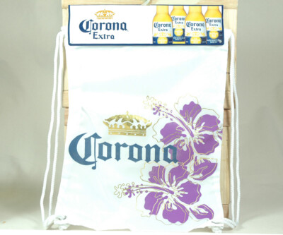 NEW Corona Extra Beer WHITE DRAWSTRING SACK bag backpack | eBay
