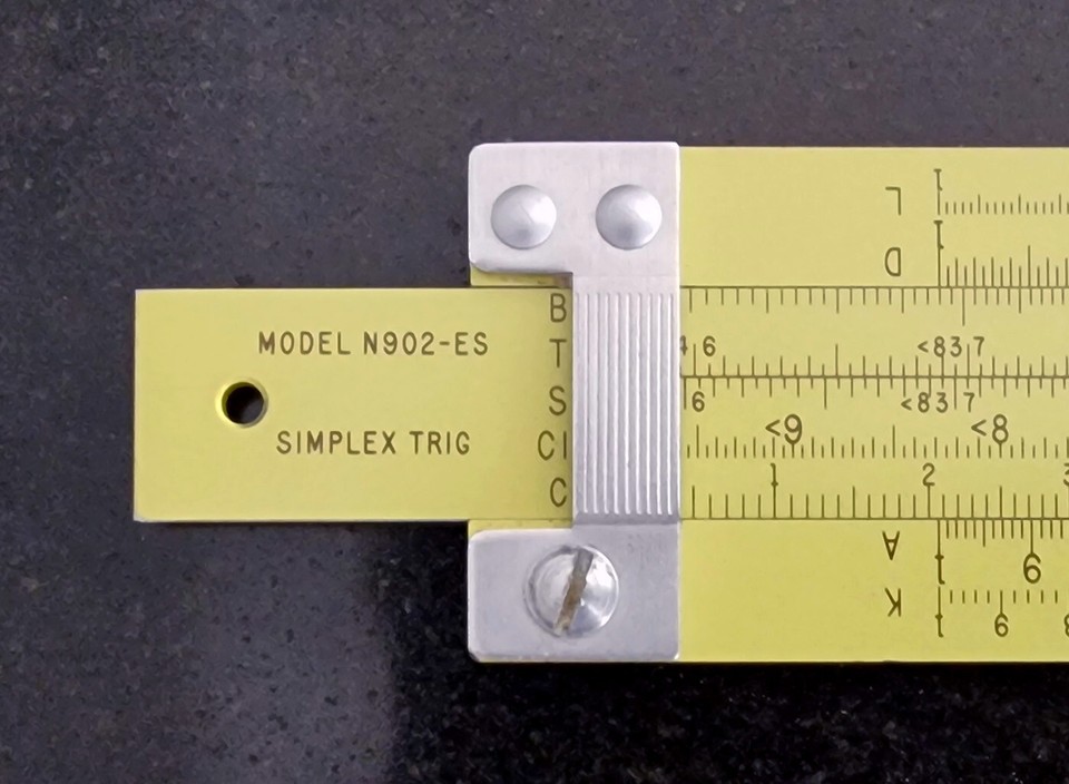 Pickett N902-ES Simplex Trig Aluminum Slide Rule with Leather Case ...