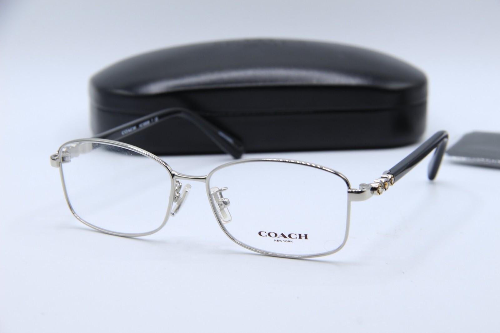 NEW COACH HC 5083B 9015 SILVER BLACK CRYSTALS AUTHENTIC FRAMES ...