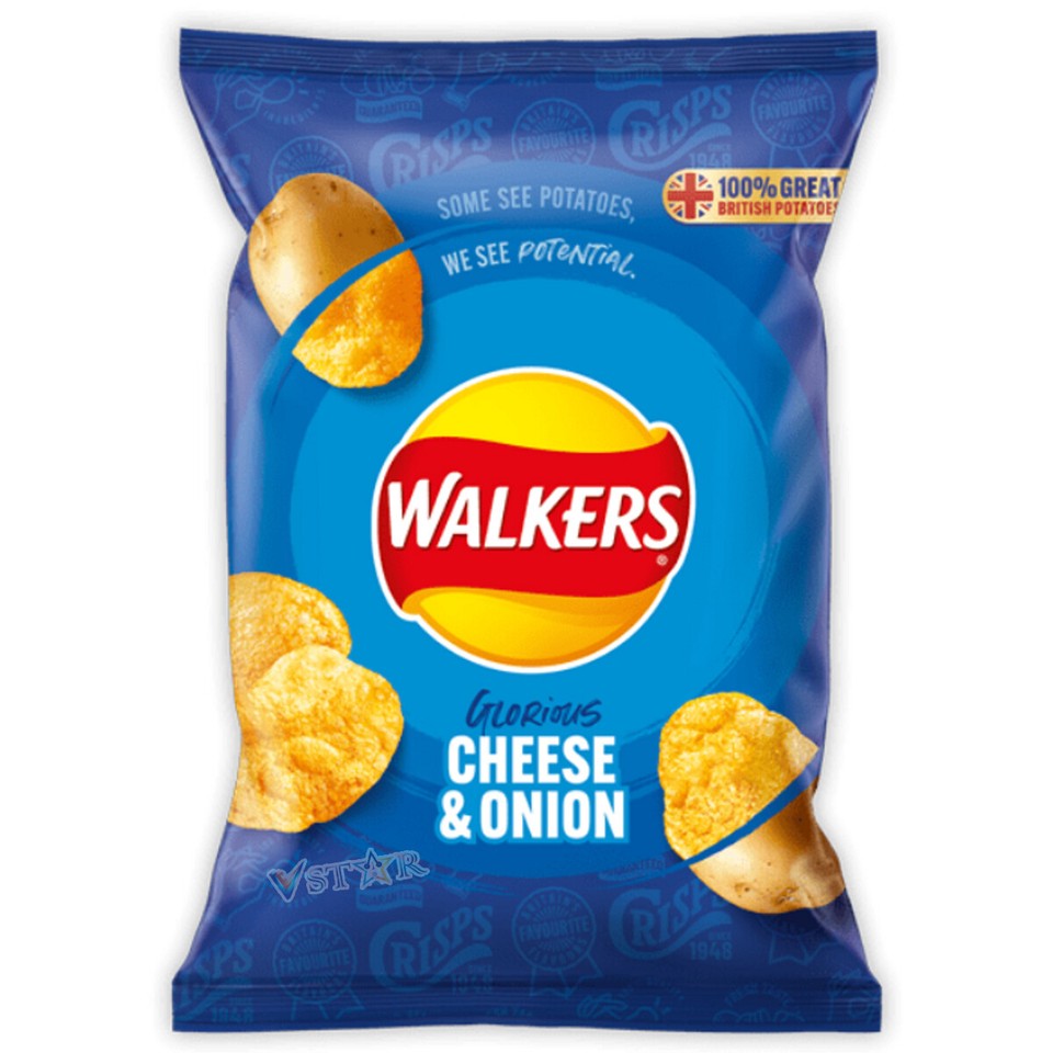 Walkers Chips Crisps Bags Selection Deliciously Light & Crispy Chips ...