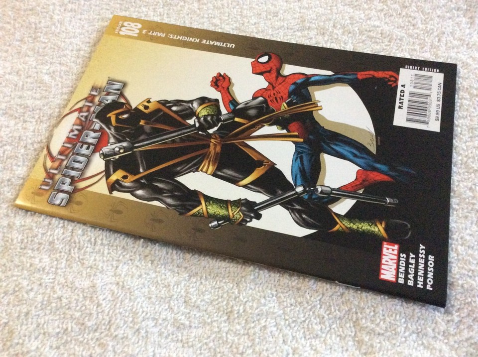 Ultimate Spider-Man #108 Marvel Comics 2007 1st Marc Spector As Ronin ...