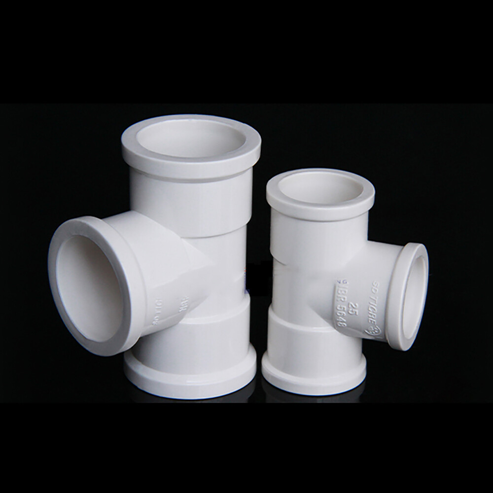 PVC Tee Thickened UPVC T Piece Pipe Fittings Equal Connector Plastic ...