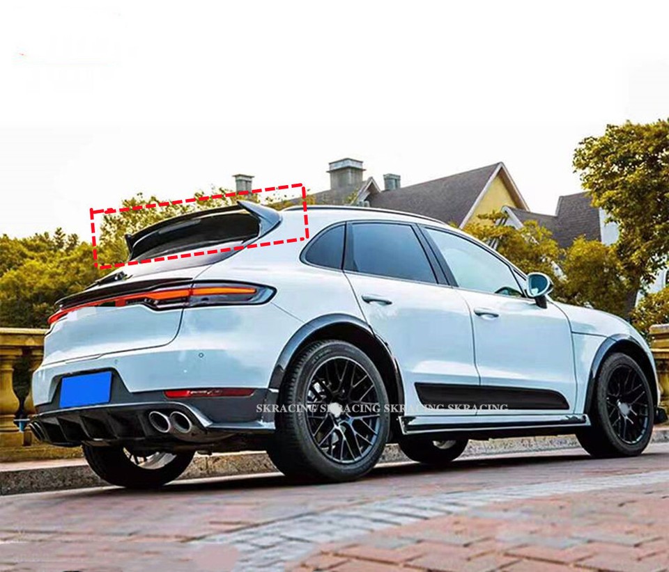 Glossy Black Rear Roof Spoiler Window Wing Lip 1PCS Fits Porsche Macan ...