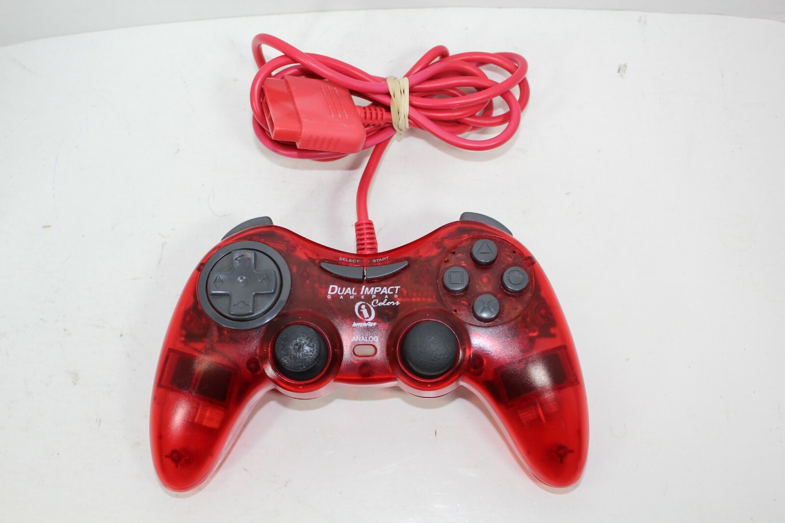 Interact Dual Impact Game Pad Sony PlayStation 2 PS2 Controller Red | eBay