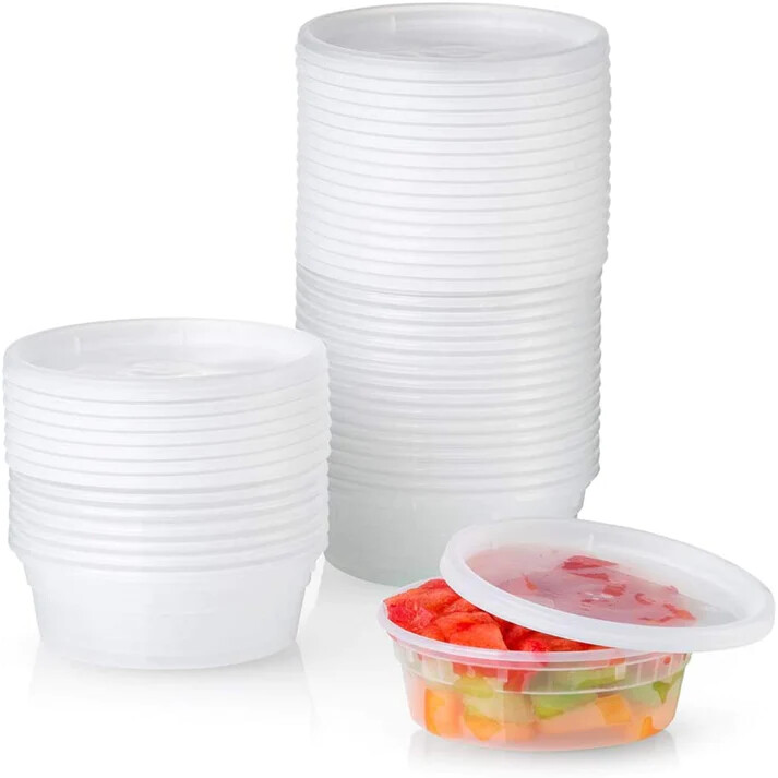 Durable Deli Food/Soup Plastic Containers w/ Lids and Airtight - Choose ...