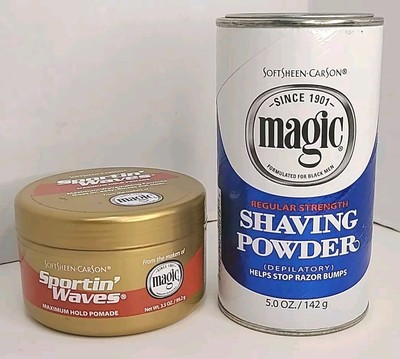 Softsheen-Carson Magic Shave Regular Strength Shaving Powder & Sportin ...