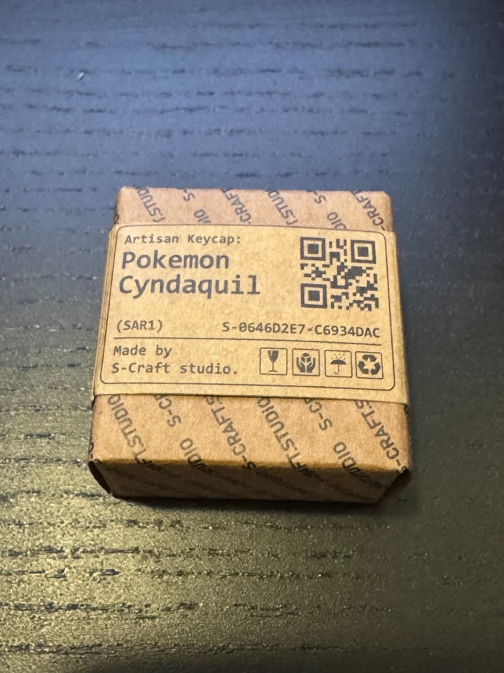 S-CRAFT CYNDAQUIL ARTISAN POKEMON KEYCAP (CHERRY MX) SCRAFT *BRAND NEW ...