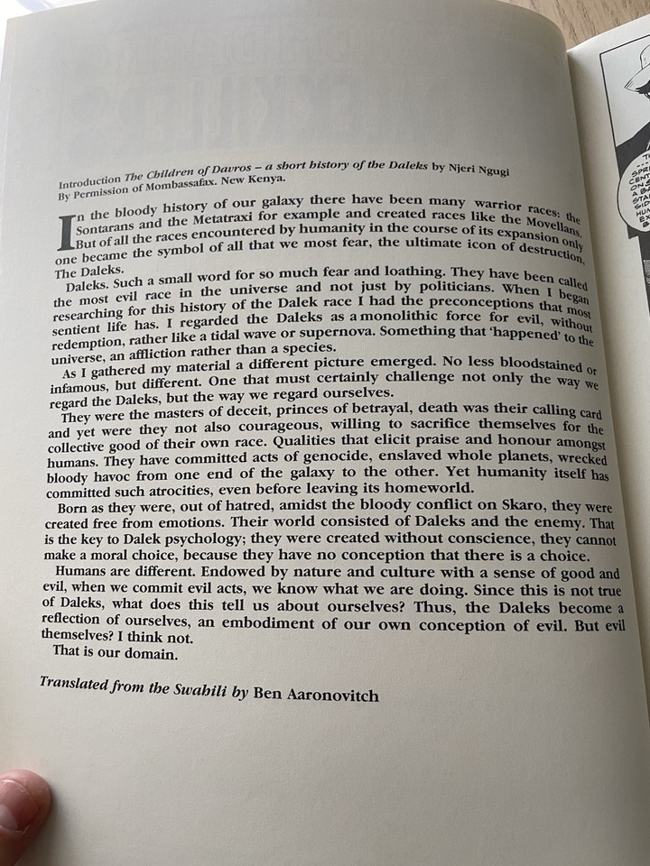 Abslom Daak Dalek Killer Doctor Who Graphic Novel 1990 | eBay Australia