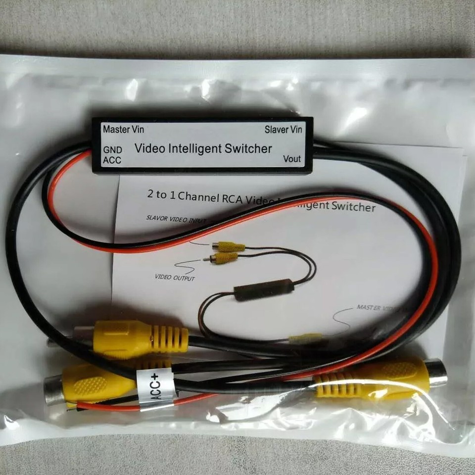 2-in-1 Car RCA Video Switcher – Auto Switch Between Front and Rear ...