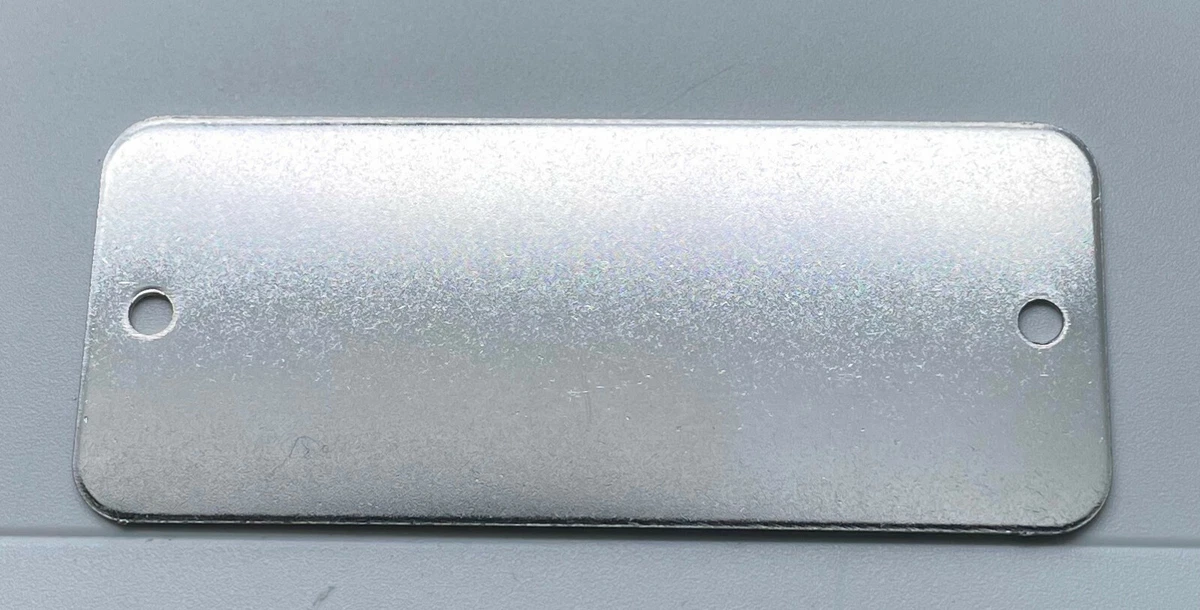 Blank Silver Name Plate