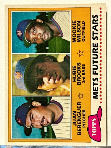 ⚾️ 1981 Topps ⚾️ Mookie Wilson/Hubie Brooks (Rookie), New York Mets ...