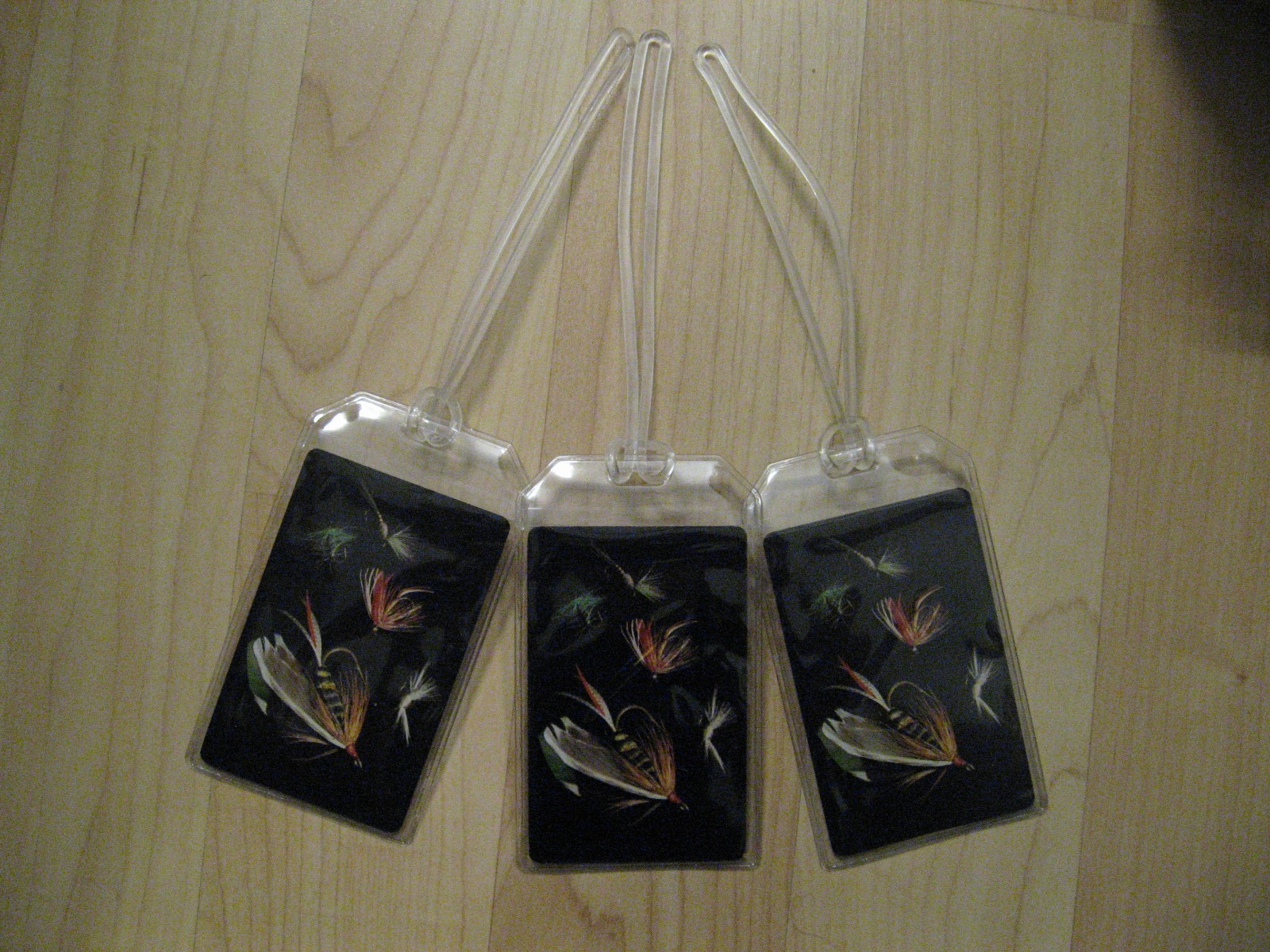 Vintage Fishing Lures Luggage Tags - Repurposed Playing Cards Bag Name ...