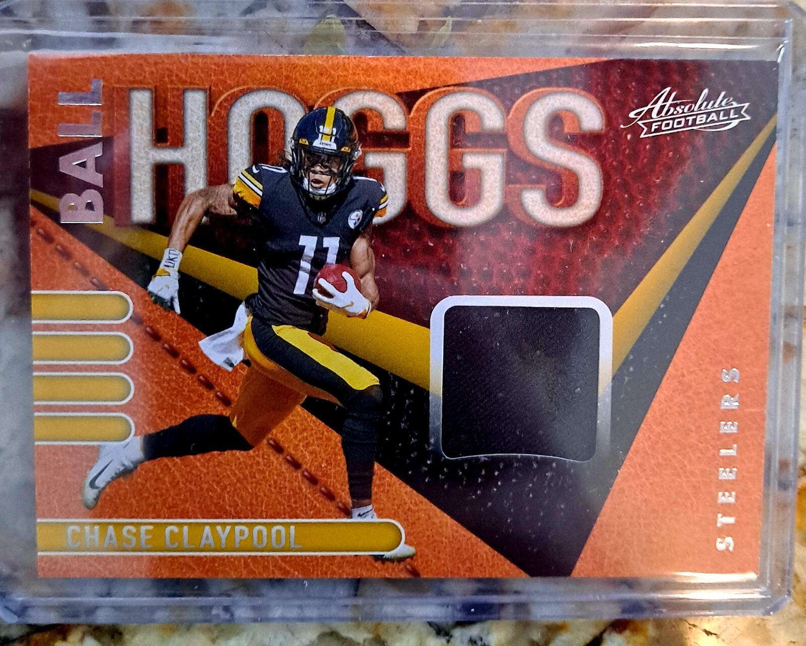 2021 Absolute Football Steelers Chase Claypool Ball Hogs Relic Patch ...