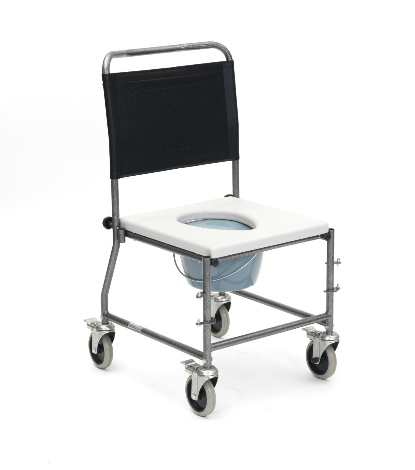Drive Mobile Wheeled Commode Chair, Padded Shower Seat with Wheels ...