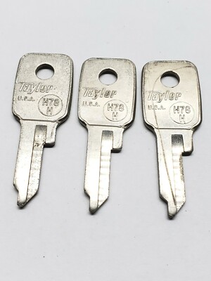 Honda by taylor brand key blanks, set of 3, H78h, locksmith, automotive ...