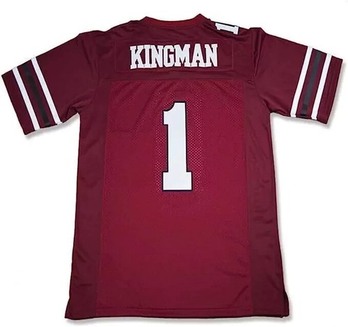 Movie D Rock Johnson Joe Kingman #1 Football Jersey Red Stitched Custom ...