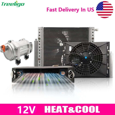 12V Car AC Unit Universal Truck Air Conditioner Electric Evaporator ...