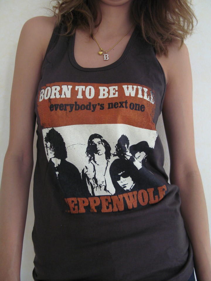 Steppenwolf Band Born to be wild Rock Band Womens T-Shirt Tank Top Vest ...