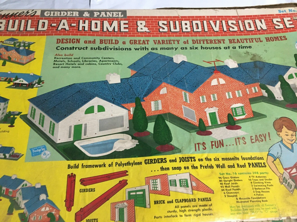 Kenner's Girder and Panel 1962 Build-A-Home & Subdivision Set No. 16 | eBay