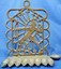 VINTAGE JEWISH BRASS HANGING OIL LAMP MENRAH HANUKKAH JUDAICA JUDAH ...