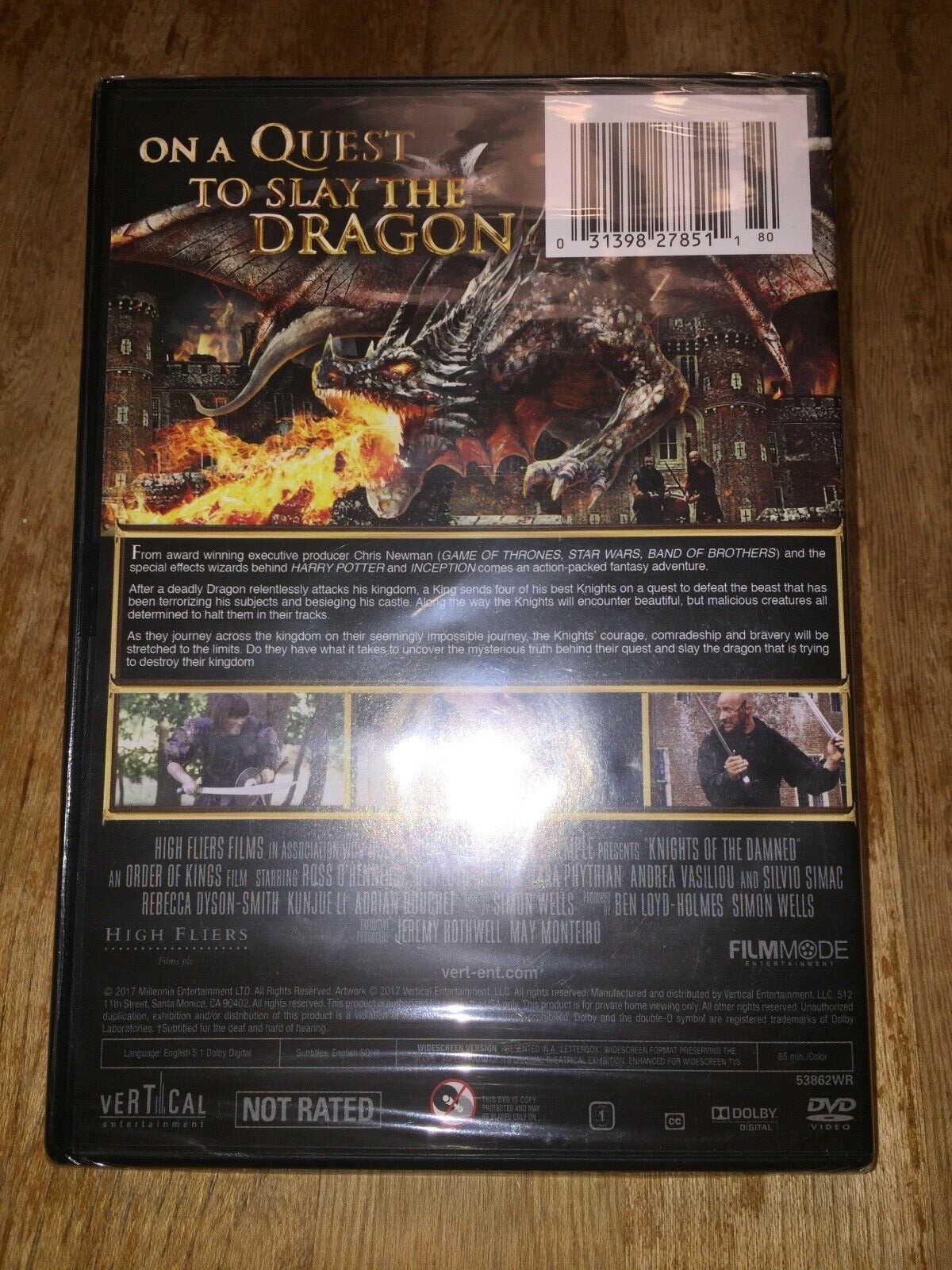DVD Knights of the Damned BRAND NEW Ben Lloyd Holmes Ross O Hennessy ...