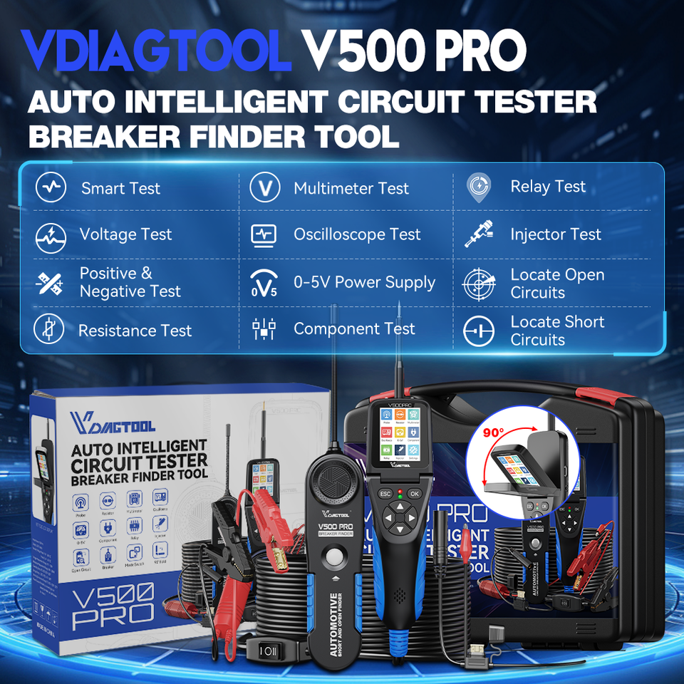VDIAGTOOL V500Pro Car Electrical Circuit Tester Power Probe Fuel ...