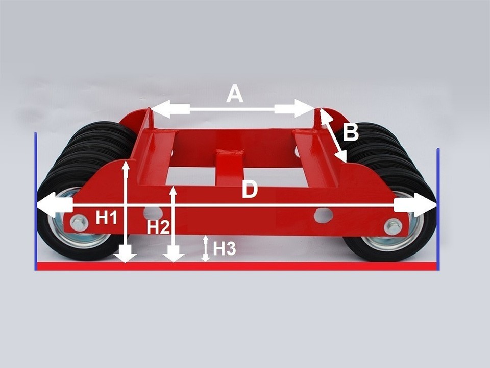 Car Recovery Wheel Roller Dolly Trolley Skate Damage Wheel Heavy Duty ...