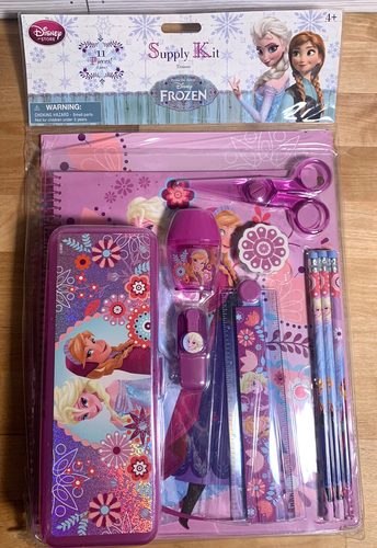 Disney Frozen Anna & Elsa 11-Piece School Supply Set Ruler, Pencils ...