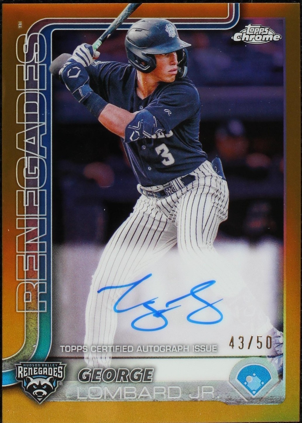 2025 Topps Pro Debut - Chrome George Lombard Jr. #PDC-41 Gold Refractor ...