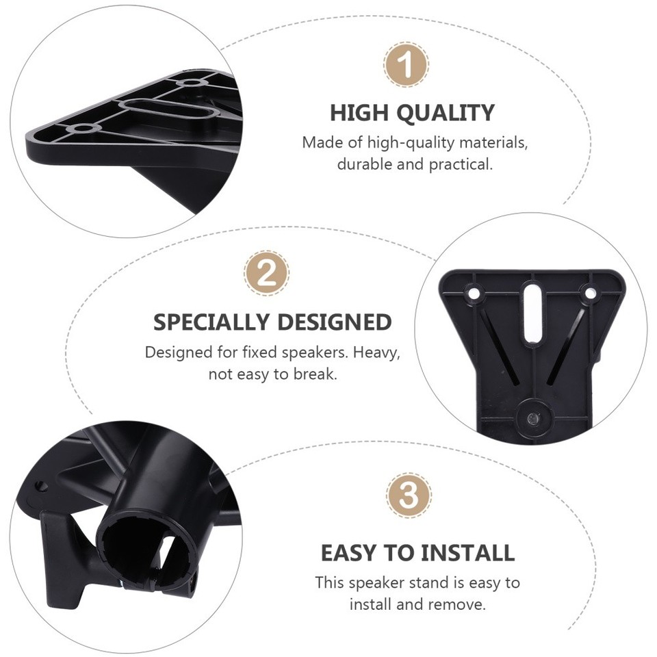 2pcs Exterior Speaker Mounting Bracket Insert Mount Cabinet Stand for ...