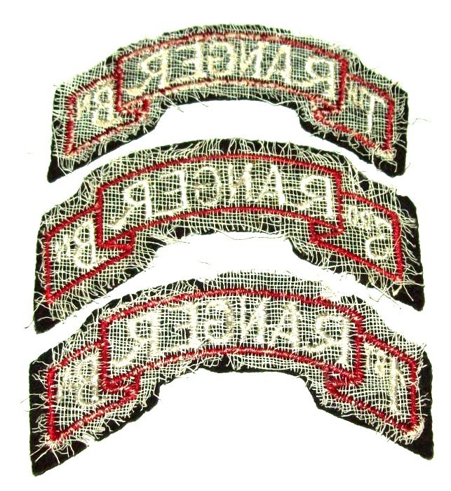 ORIGINAL EMBROIDERED WOOL WW2 1st, 3rd & 7th RANGER BATTALION SCROLL ...