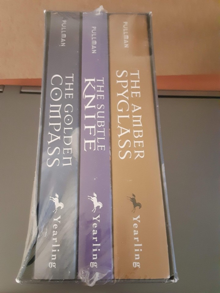 HIS DARK MATERIALS Philip Pullman TRILOGY Trade Paperback 3 Book Set w ...