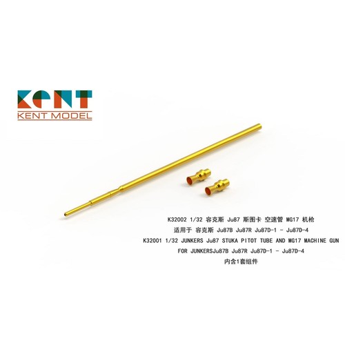 KENT K32002 1/32 Pitot Tube And MG17 Machine Gun For Ju87B/Ju87R/Ju87D1 ...