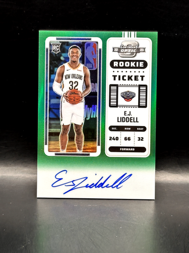 2023 Contenders Optic E.J. Liddell Green Prizm Rookie Ticket On Card ...