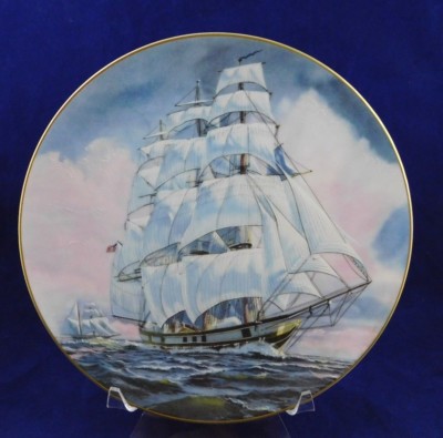 DANBURY MINT GREAT AMERICAN SAILING SHIPS COLLECTOR PLATE - THE ANN ...